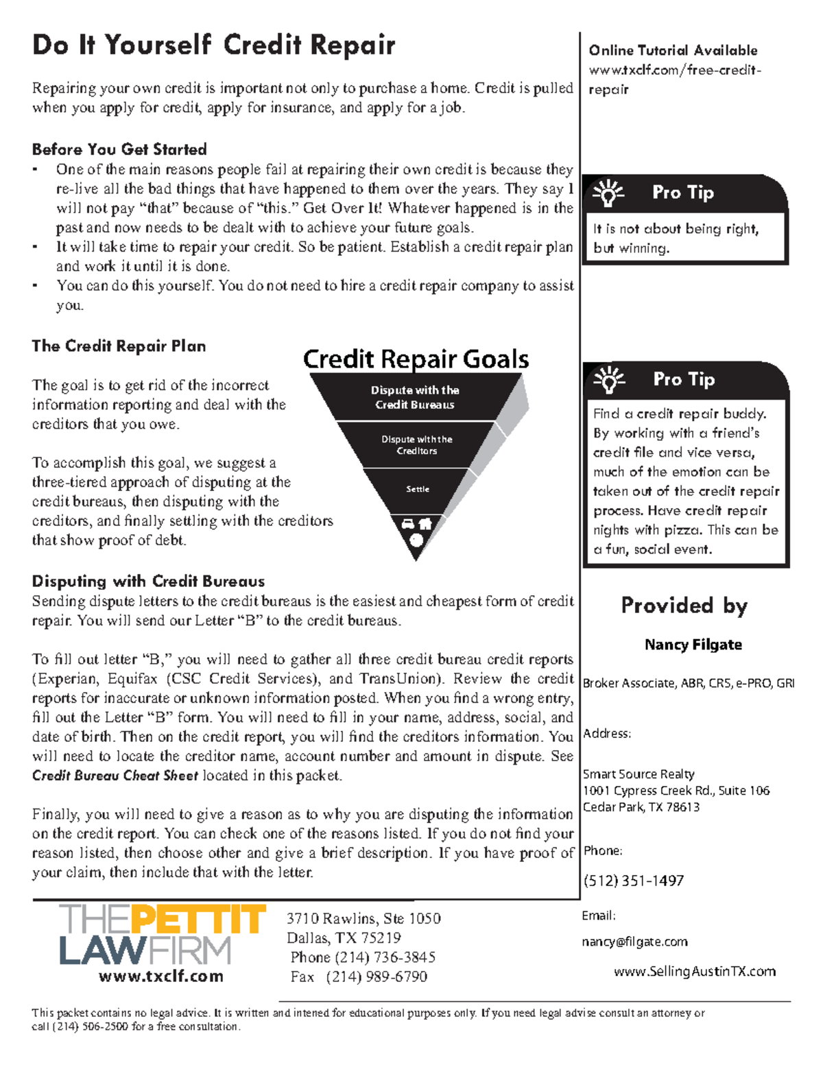 DIY-Credit Repair - Fix credit yourself - Do It Yourself Credit Repair ...