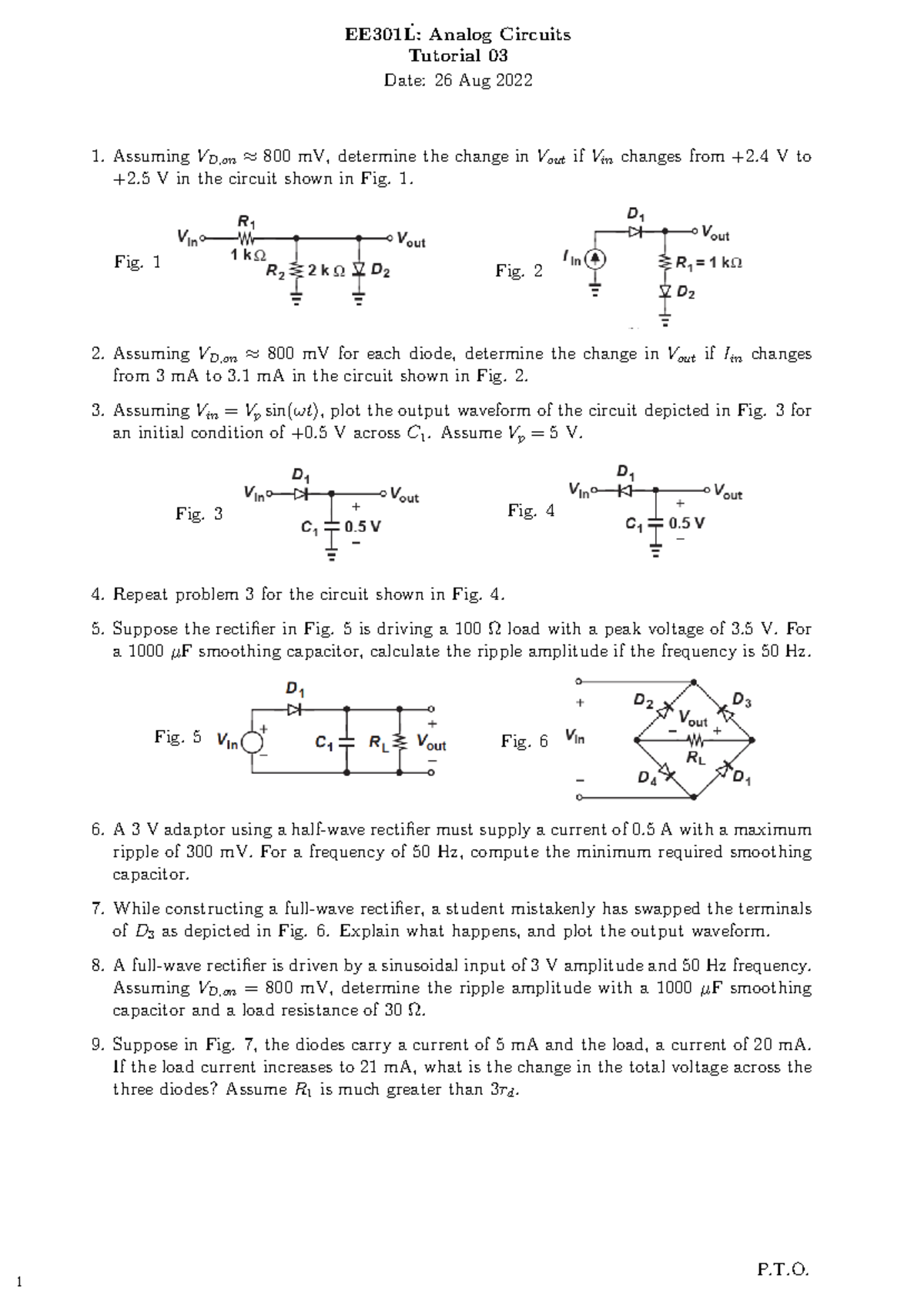 Tutorial 03 - analog practice material - Analog Circuits Laboratory ...