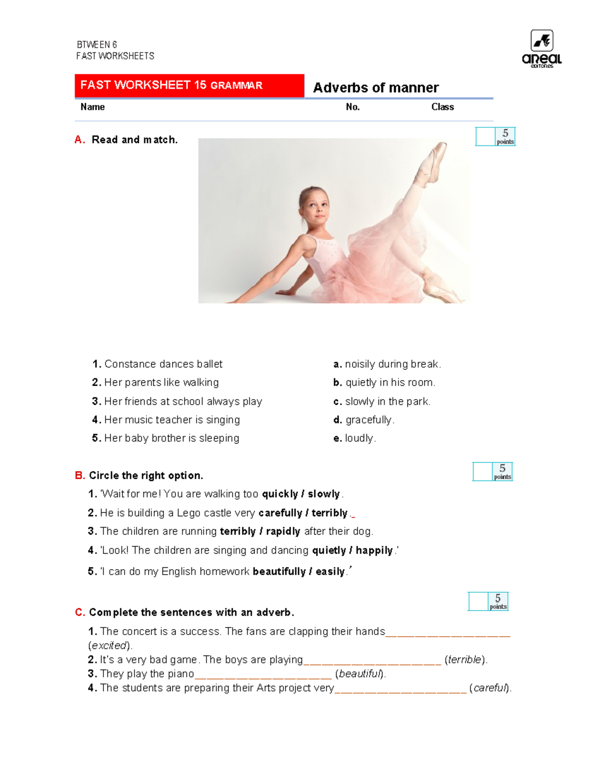 Aebtw 6 fast worksheet 15 - BTWEEN 6 FAST WORKSHEETS FAST WORKSHEET 15 ...