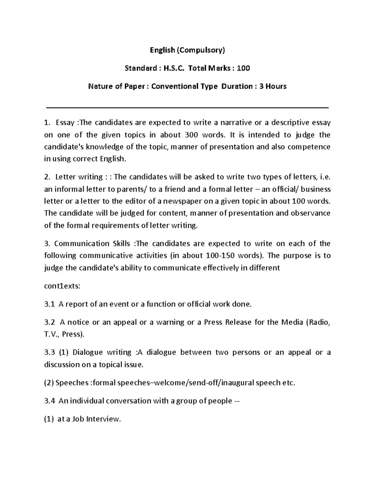 171888287-Mpsc-English - English (Compulsory) Standard : H.S. Total ...