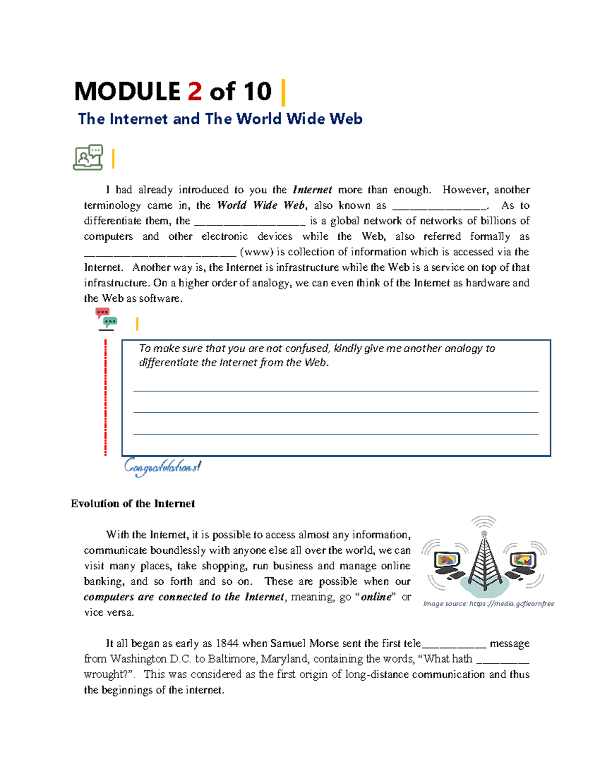 Lec05 Cc101introduction To Computing The Internet And The World Wide Web I Had Already 
