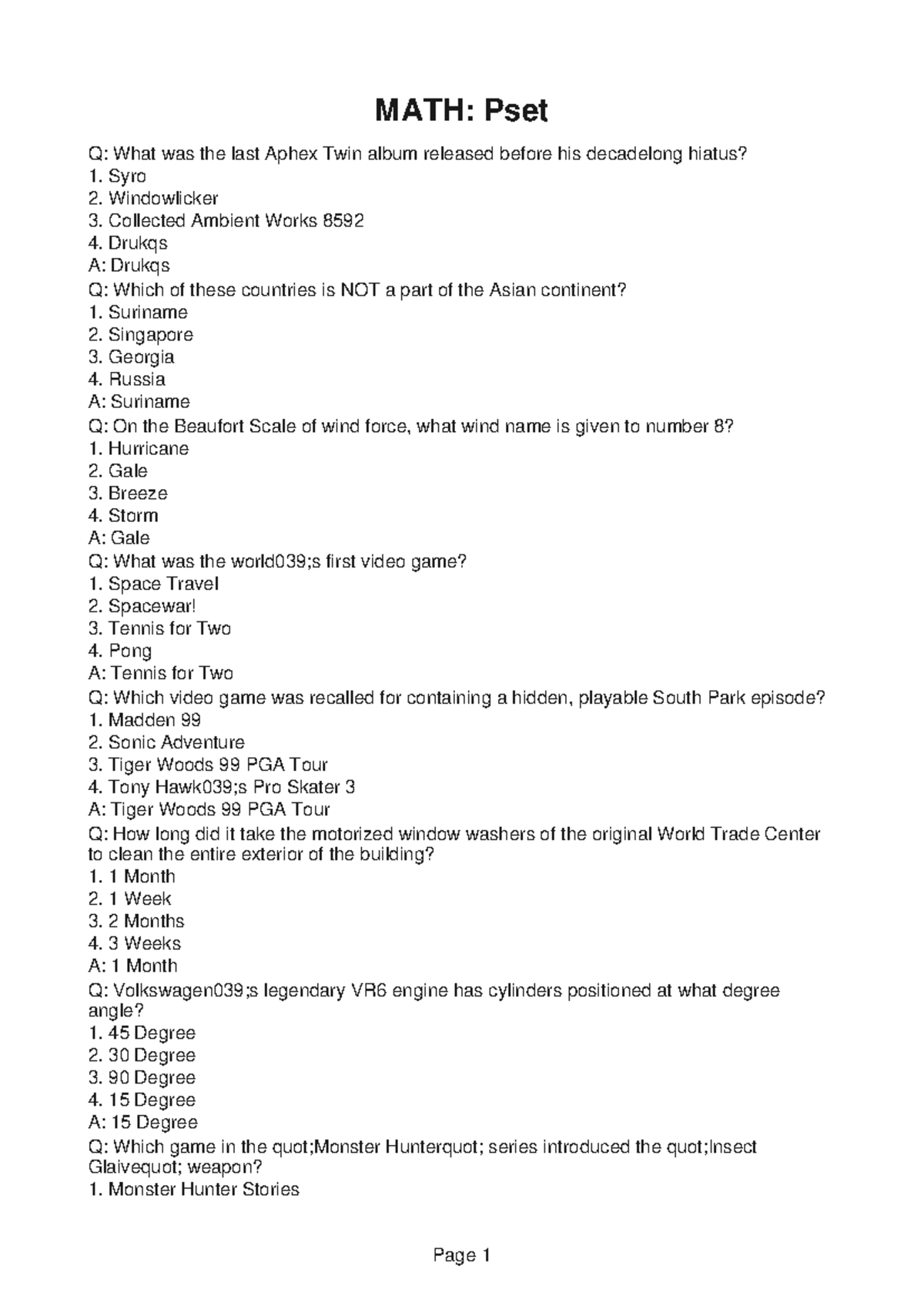 MATH167-Topic-3 - MATH167-Week-10 - MATH: Pset Q: What was the last ...