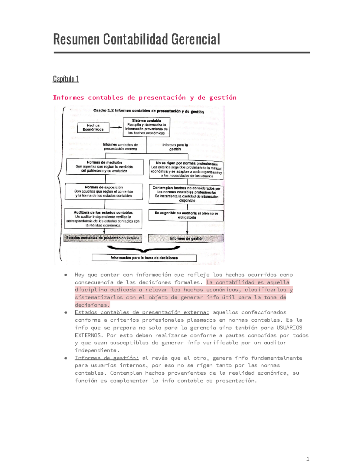 Resumen Contabilidad Gerencial - UADE - Studocu