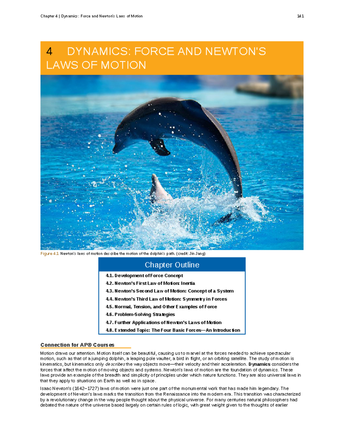 Ap physics ch 4 - 4 DYNAMICS: FORCE AND NEWTON'S LAWS OF MOTION Figure ...