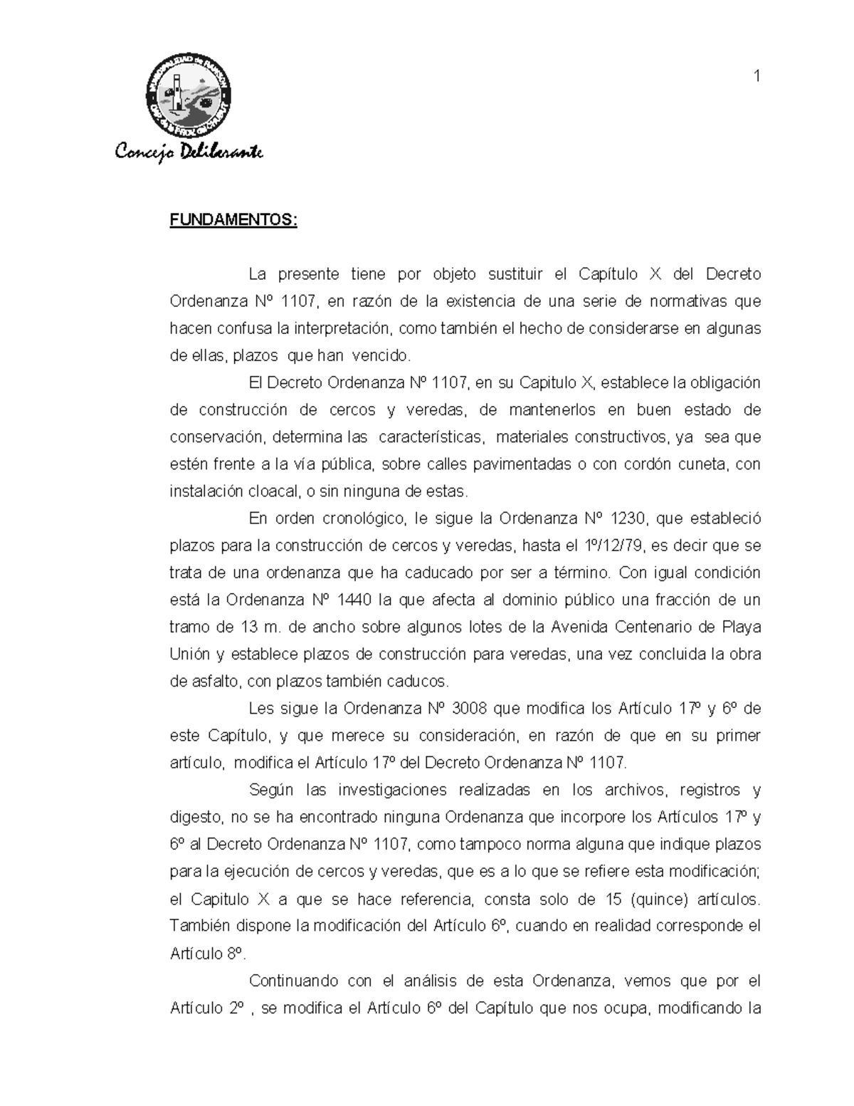 Ordenanza n 1107 codigo de edificacion de la ciudad de rawson - - Studocu