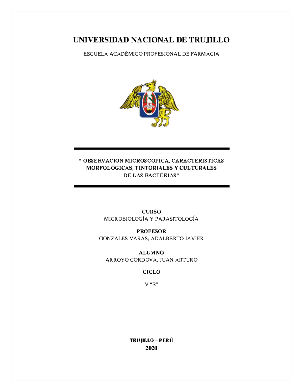 Practica N°1 - Warning: TT: undefined function: 32 UNIVERSIDAD NACIONAL DE TRUJILLO ESCUELA ...