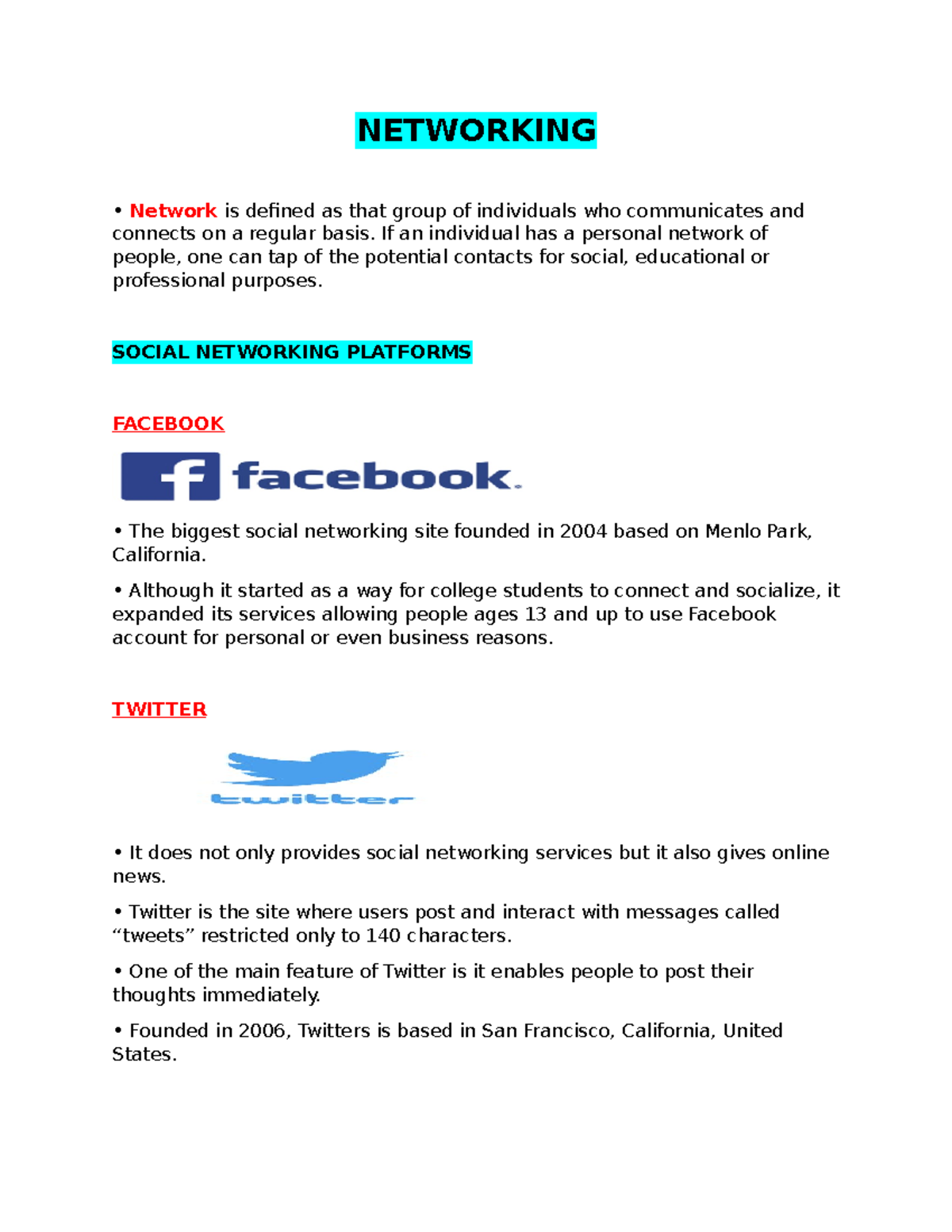 WHAT-IS- Networking - Distinction of Different Social Media Platforms ...