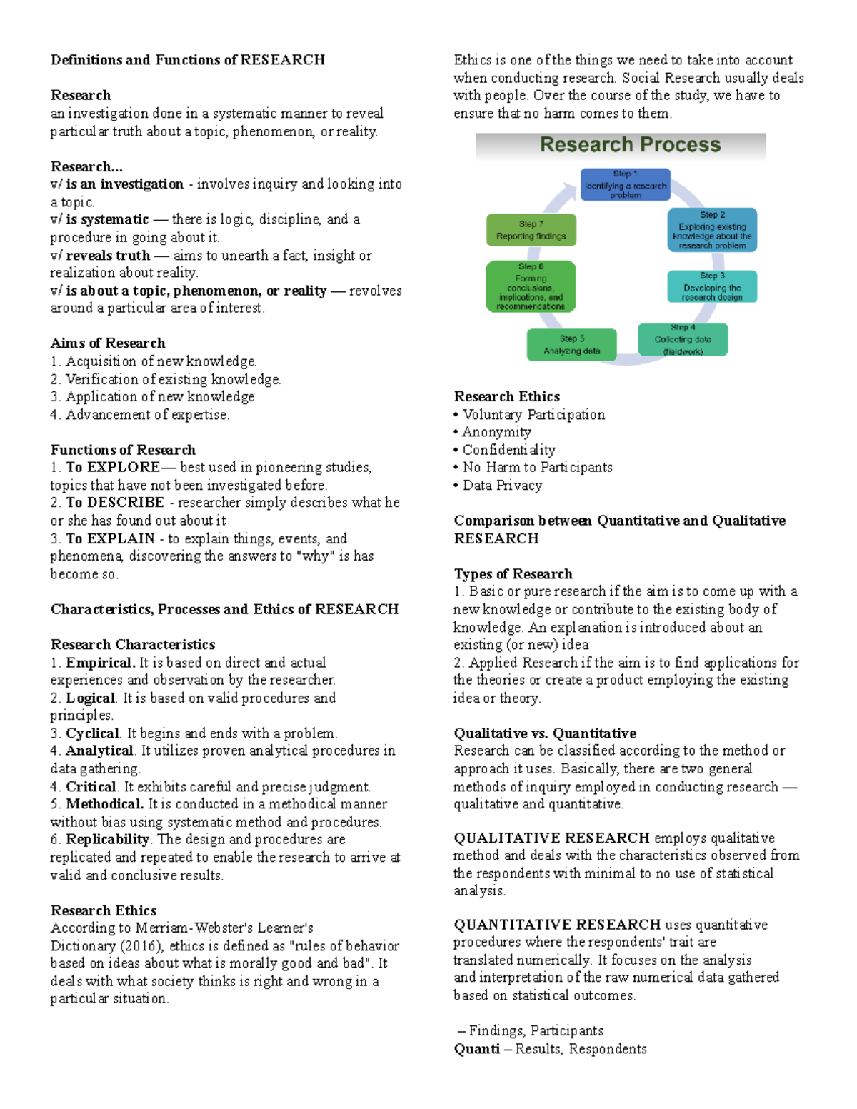 PR1-Reviewer-Q1 - practical research 1 - Definitions and Functions of ...