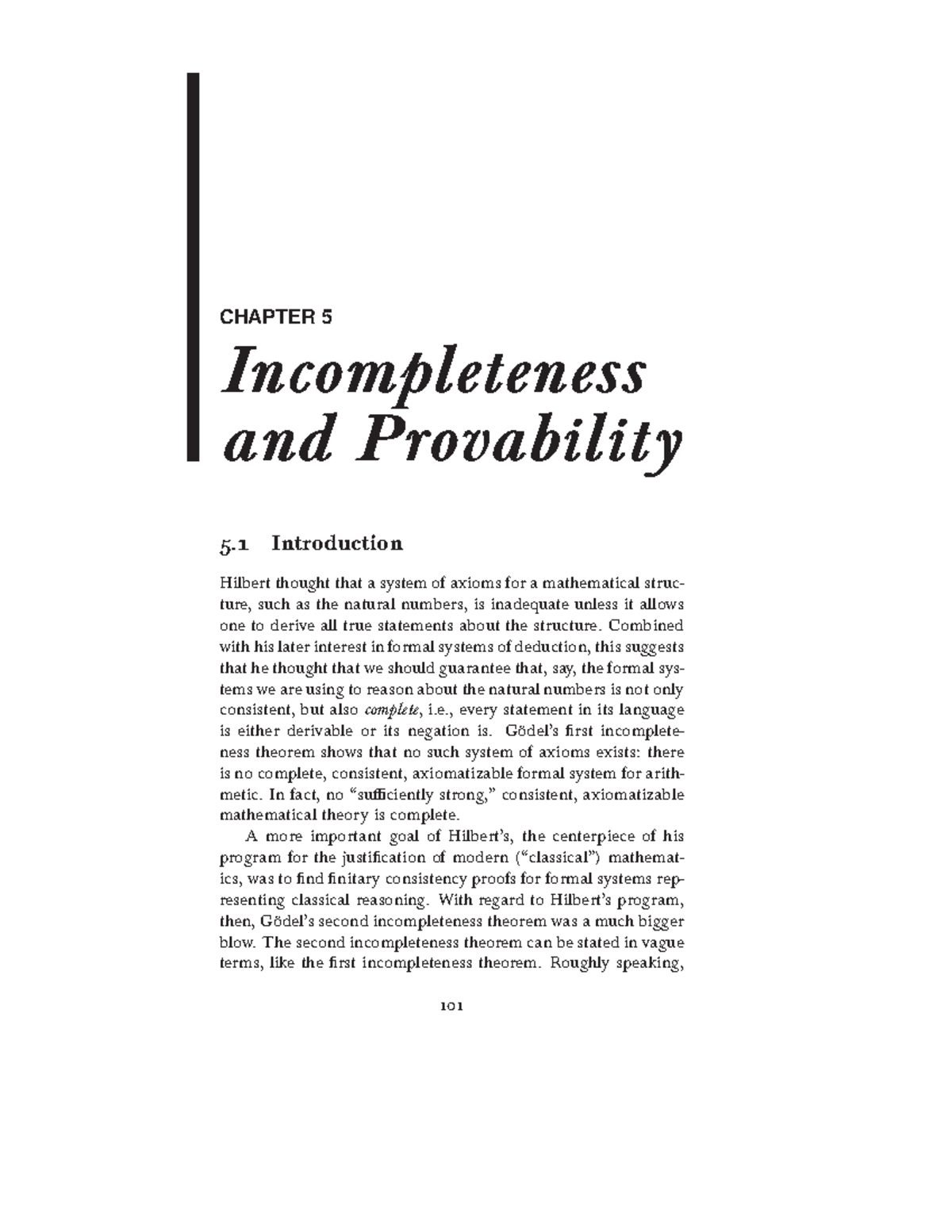 Utm - incompleteness and provability - the logic way - CHAPTER 5 ...