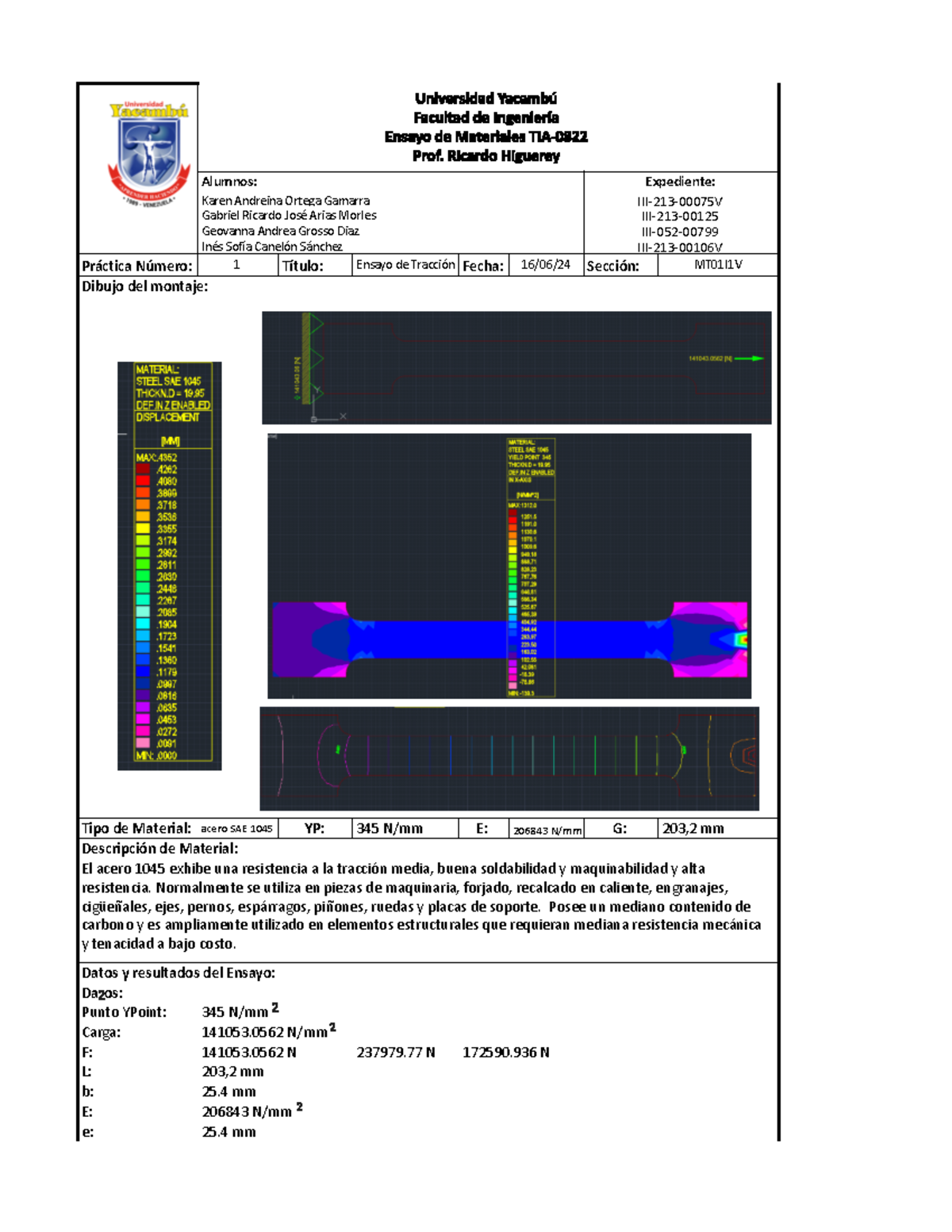 Tarea 1 –Equipo 3.xlsx - Hoja1 - Alumnos: Expediente: Karen Andreina Ortega Gamarra III-213 ...