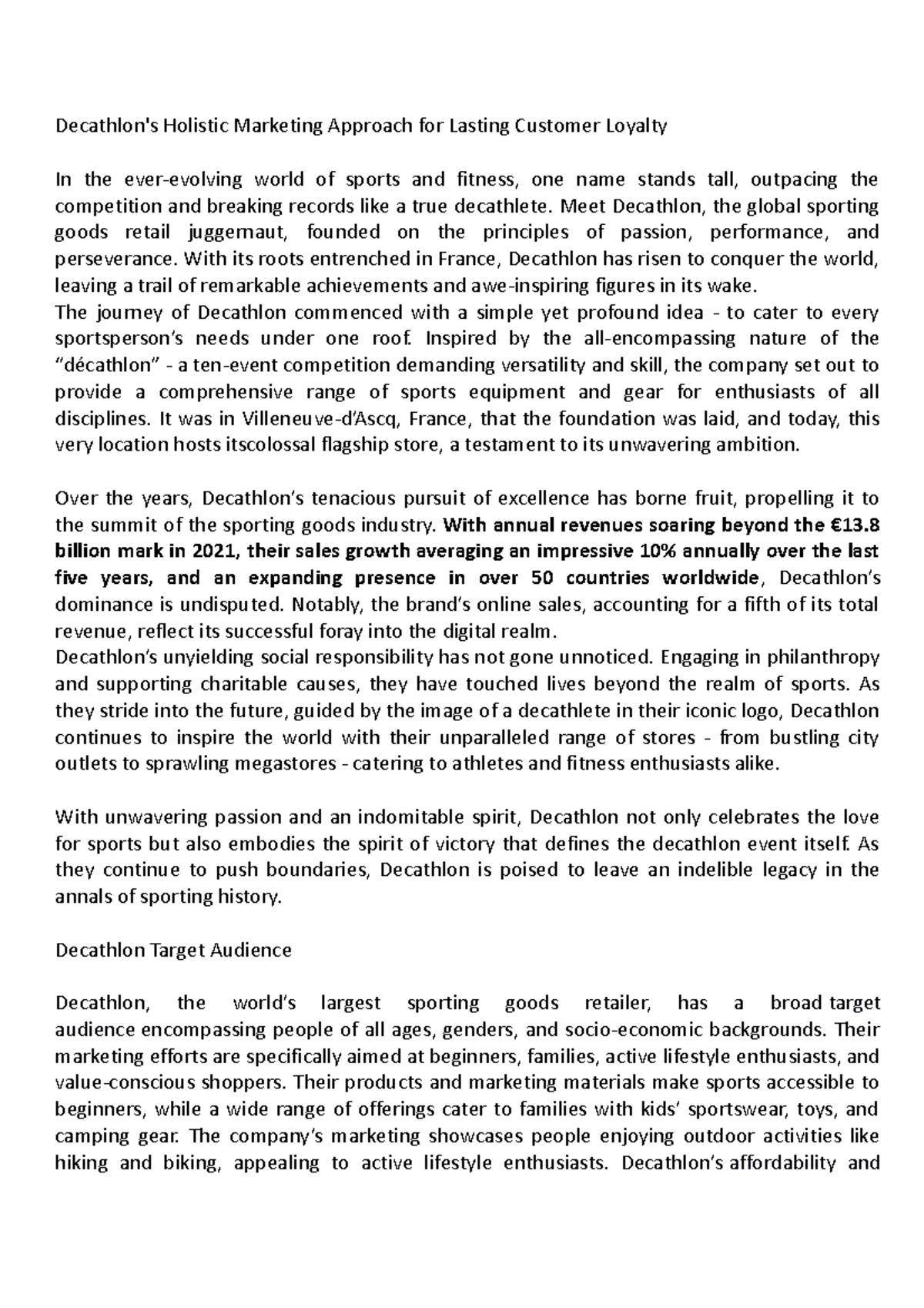 Decathlon's Holistic Marketing Approach for Lasting Customer Loyalty ...