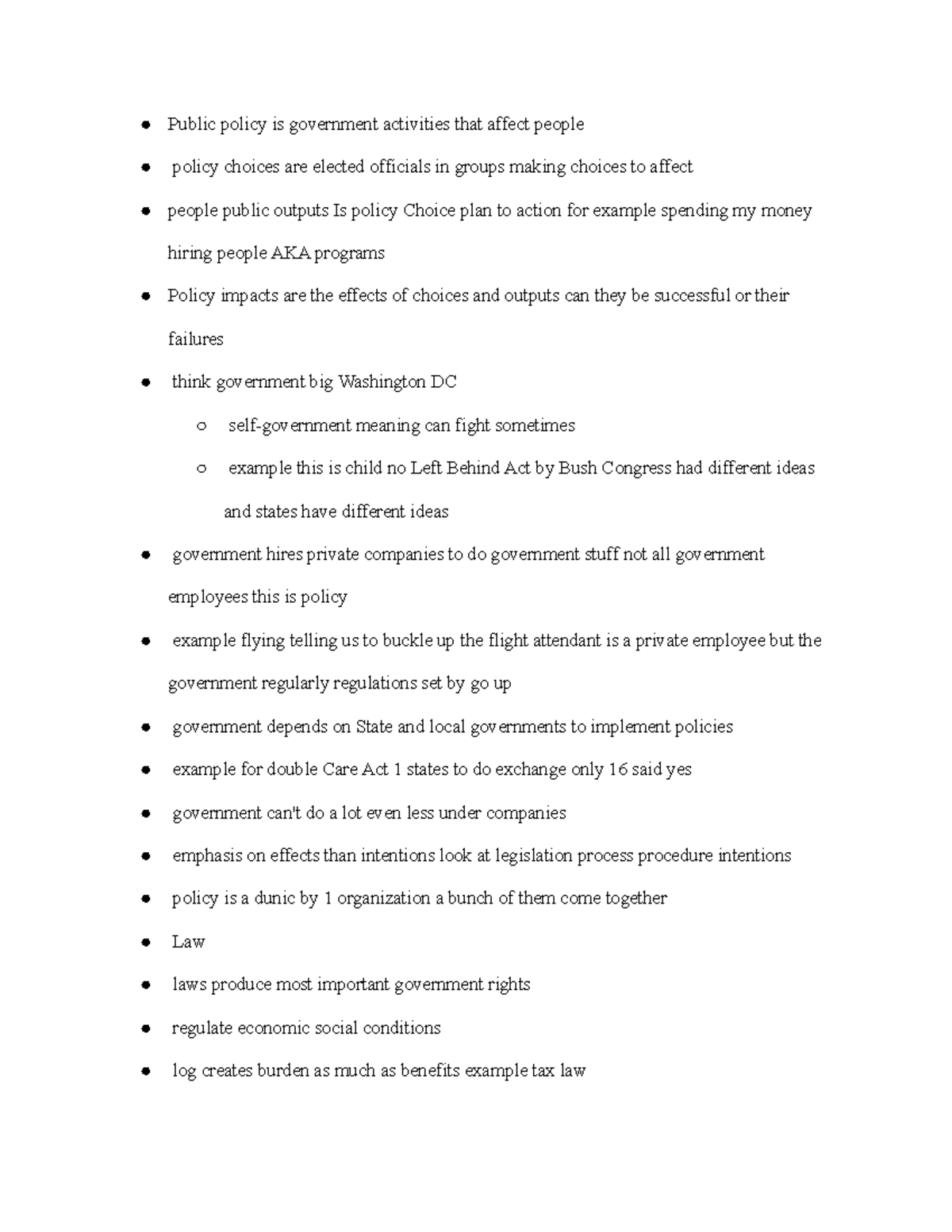 Introduction to Public Policy - Public policy is government activities ...