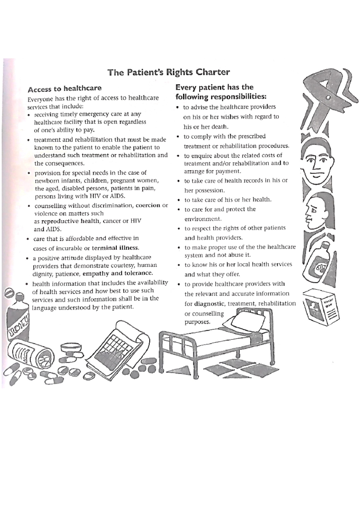 Patients Rights Charter Image - TPS2602 - Studocu