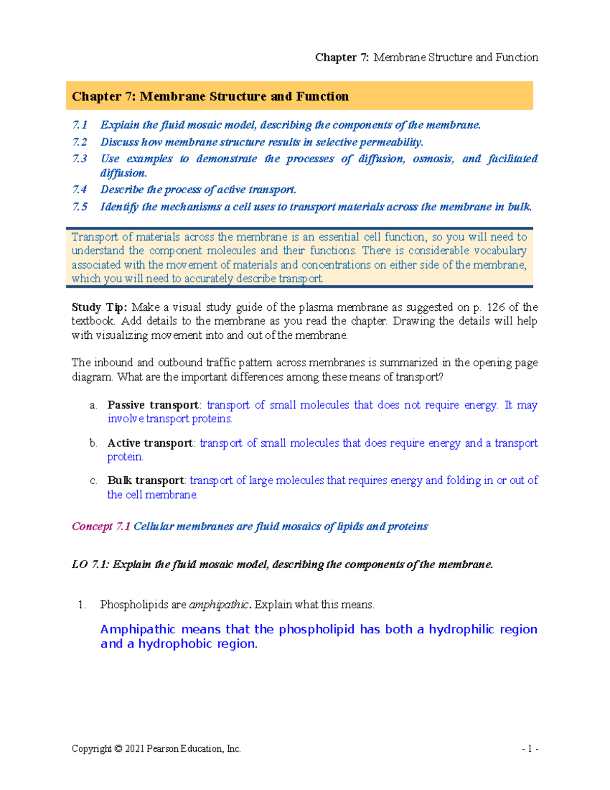 Bio12 ARG Answer Key 07 - Chapter 7 Guided Reading - Chapter 7 ...