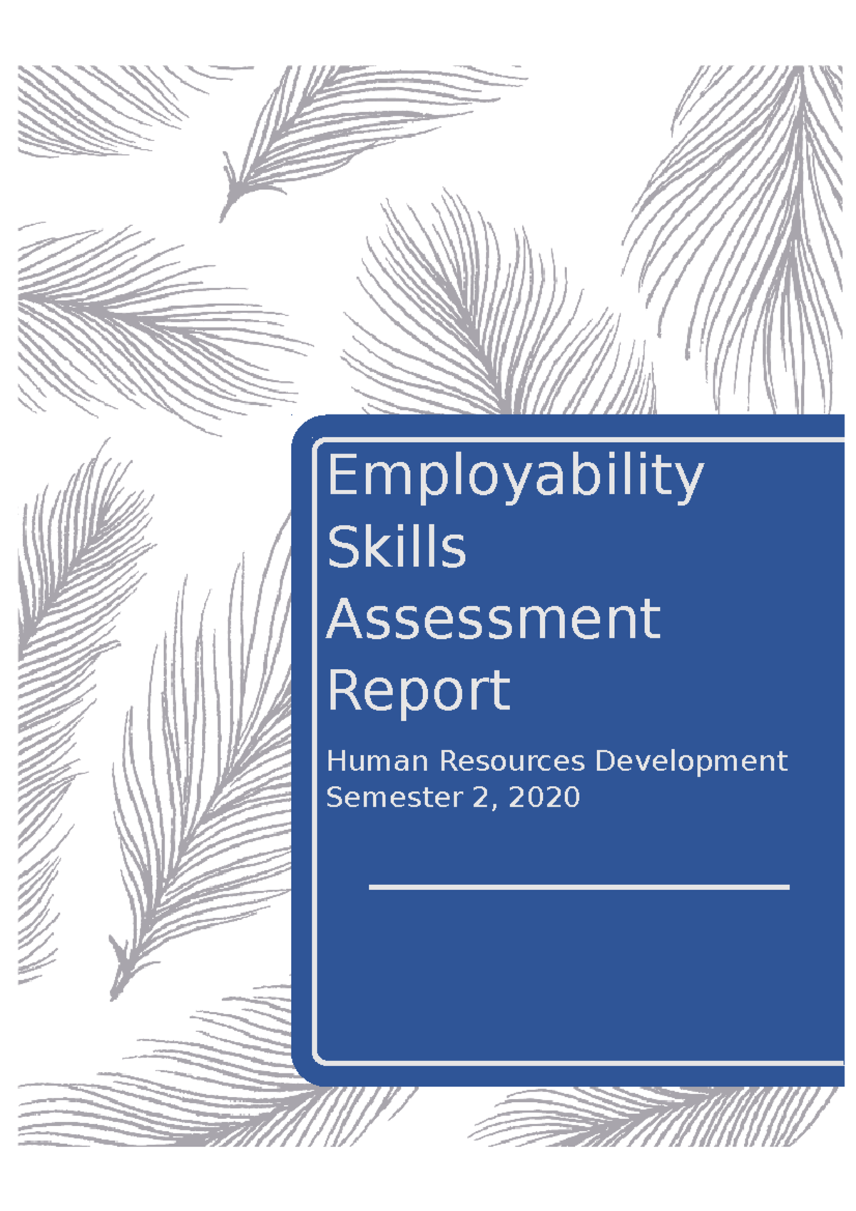 Employability Skills Assessment - Employability Skills Assessment ...
