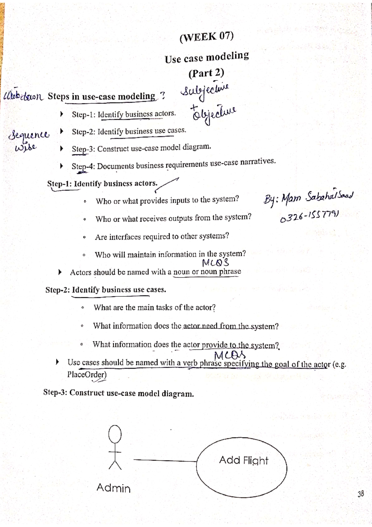 CS510 Final Term Important File by Mam Sabahat Saad - (WEEK 07) Use ...