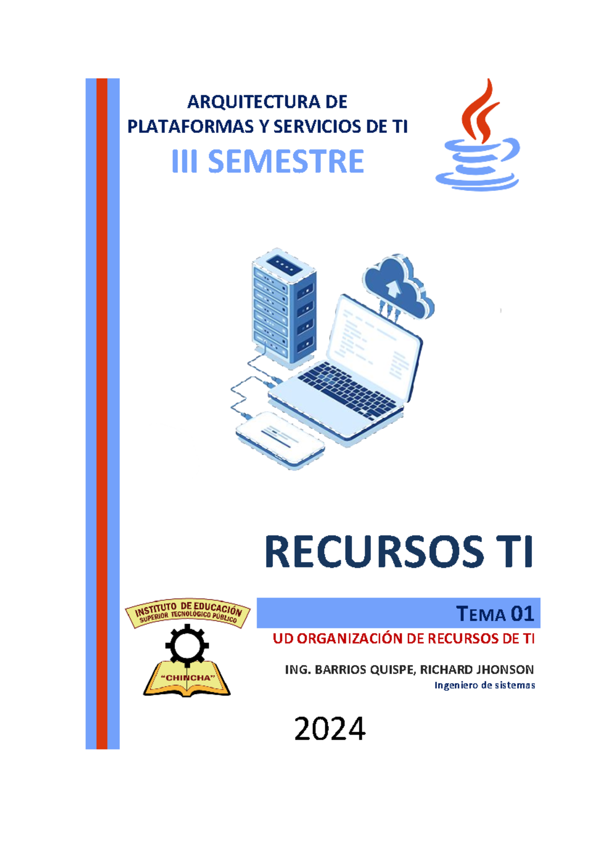 TEMA 01 Recursos TI - ARQUITECTURA DE PLATAFORMAS Y SERVICIOS DE TI III ...
