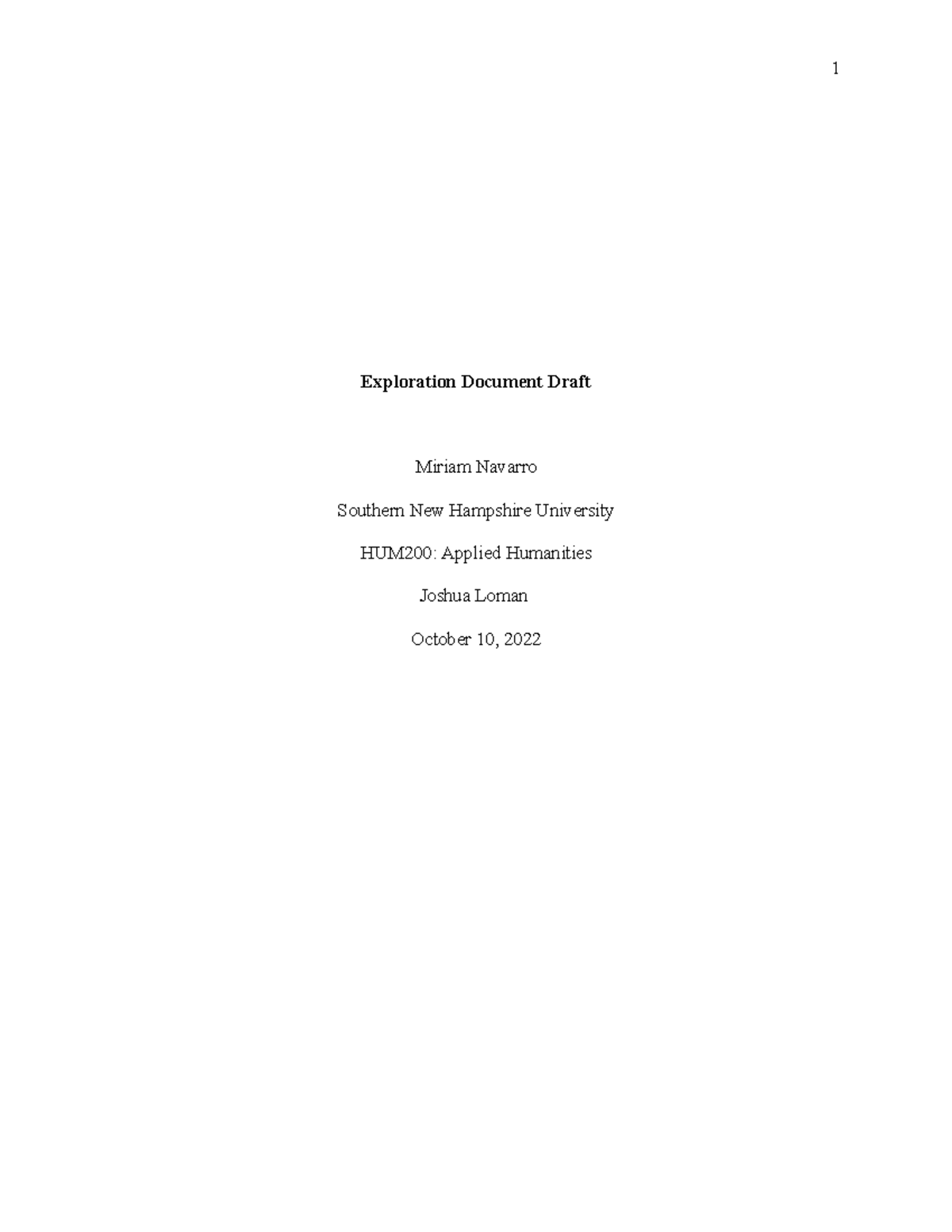 Exploration Document Draft - Exploration Document Draft Miriam Navarro ...