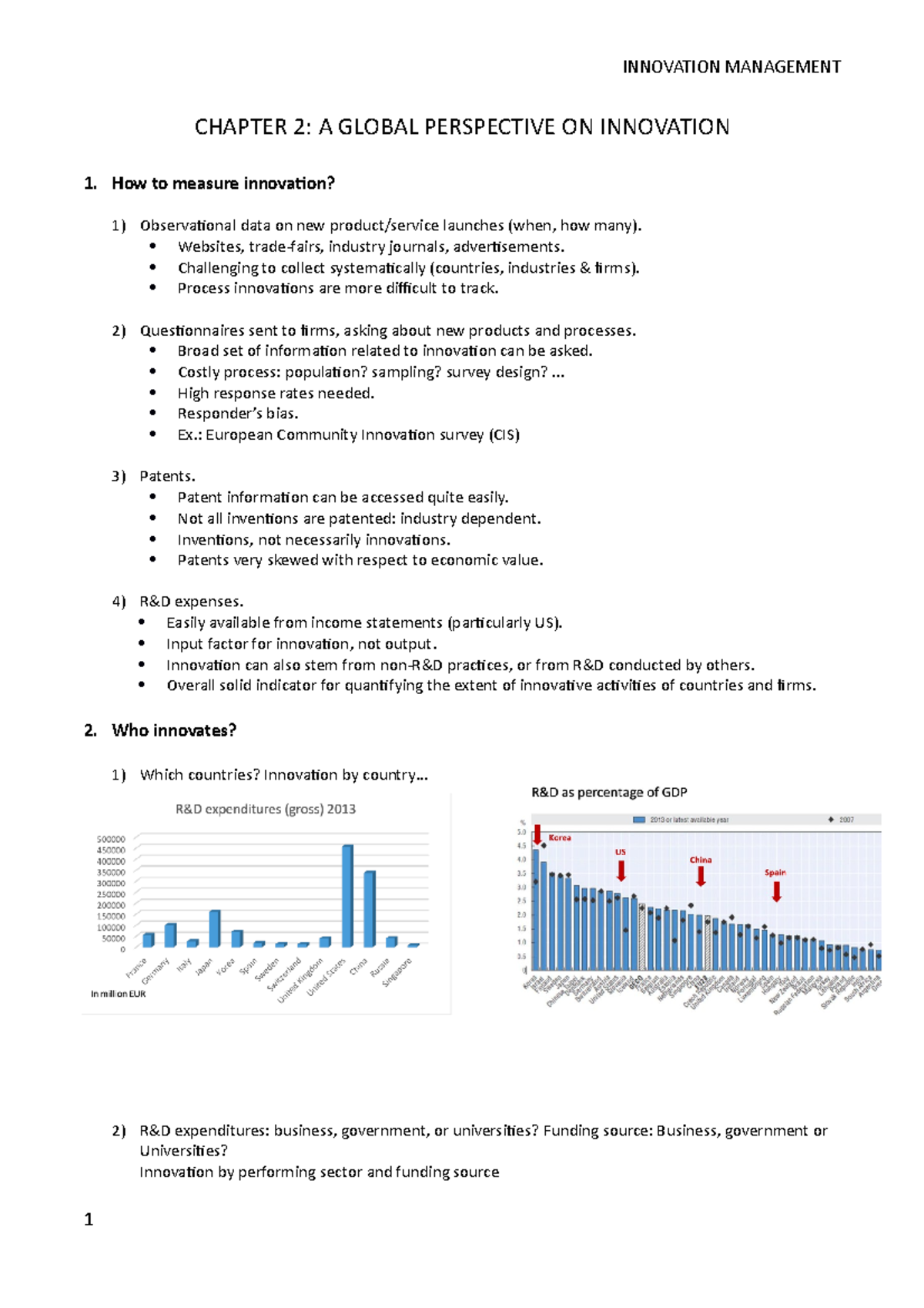 Chapter 2 Innovation - lecture 2 - CHAPTER 2: A GLOBAL PERSPECTIVE ON ...