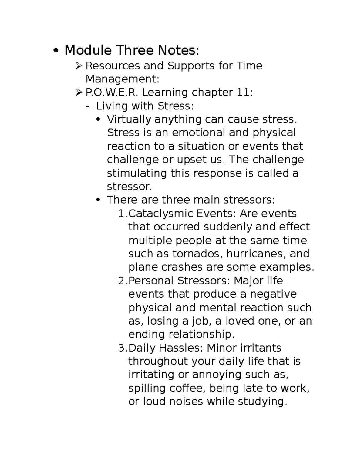 Module Three Success Strat Online Module Three Notes Resources And