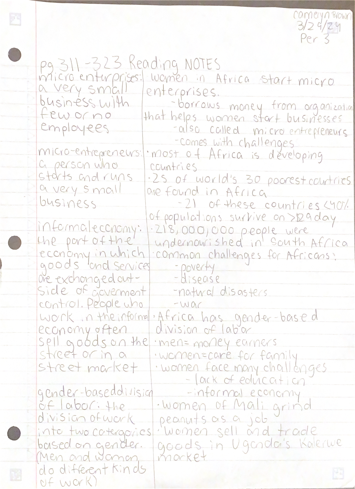 Textbook Reading Notes-Guided reading worksheet Assignment For pages ...