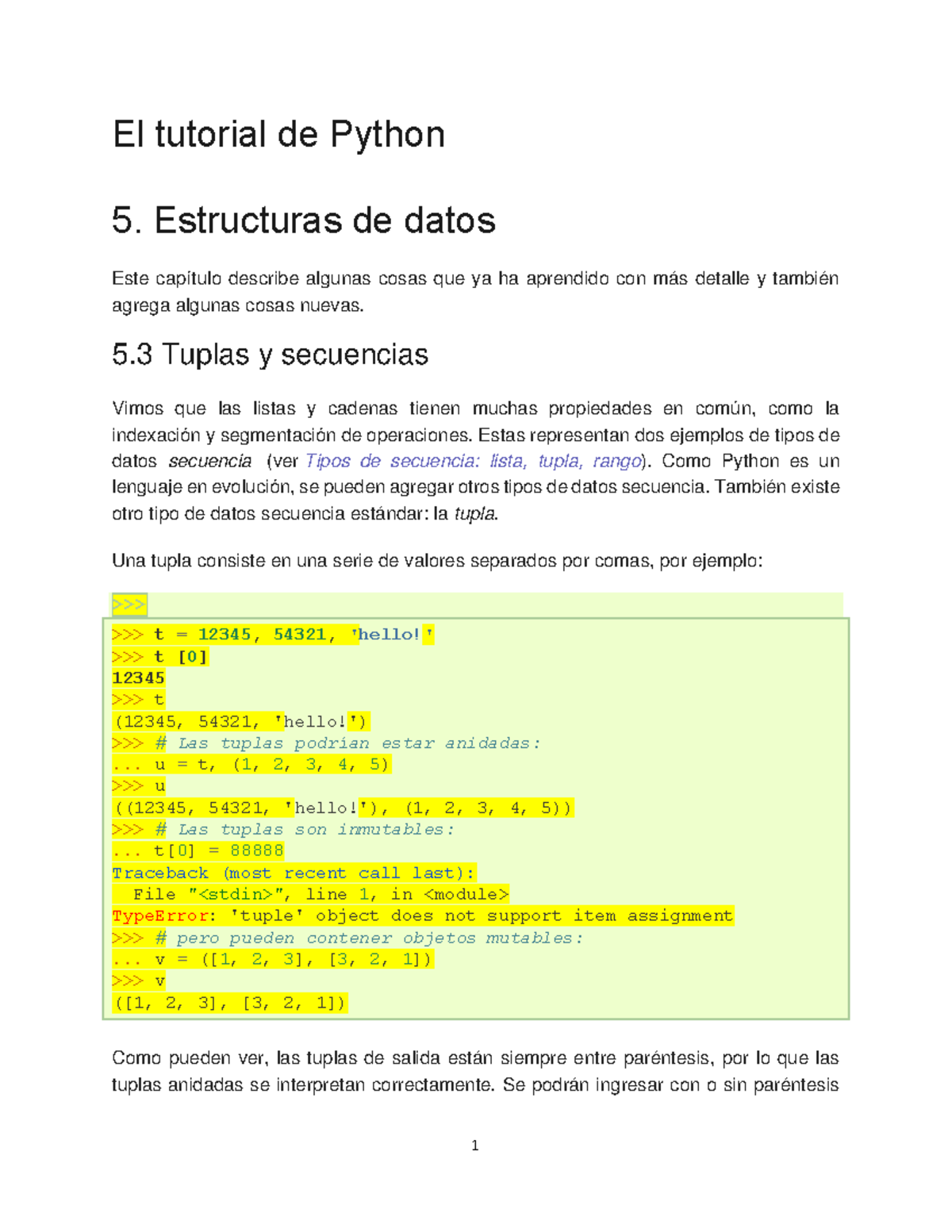 LIDS0006 U1M1 LP 1 ES - IBM - El tutorial de Python - El tutorial de ...