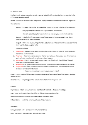 B6 Revision notes - vGCSE biology - B6 Preventing and treating disease ...