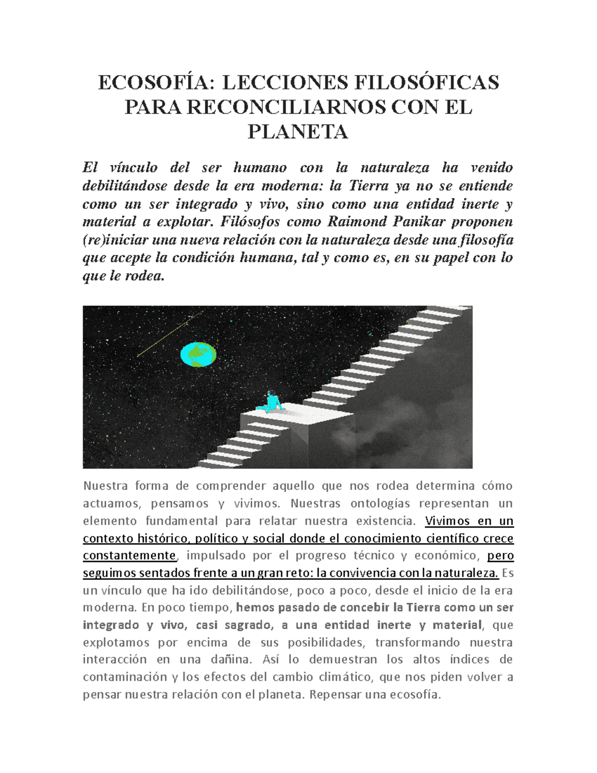 EcosofíA - tu puedes - ECOSOFÍA: LECCIONES FILOSÓFICAS PARA ...