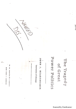 Morgenthau 6 Principles of Realism - Hans J. Morgenthau, “The Six ...