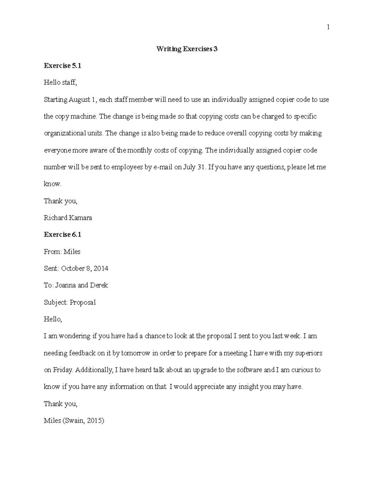 Writing Exercises 3 - lecture notes - 1 Writing Exercises 3 Exercise 5 ...