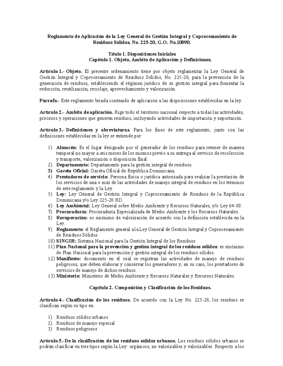 Proyecto Reglamento Ley 225 20 Consulta Pública - Literature - Studocu