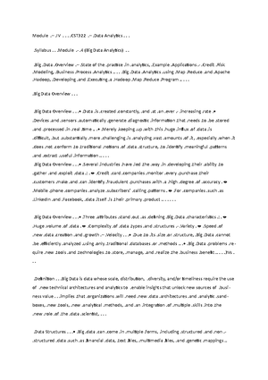 Background and Overview of Data Analytics Lifecycle - The lifecycle draws from established ...