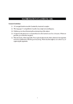 A guide to first year mathematics courses 2 - A Guide to First Year ...