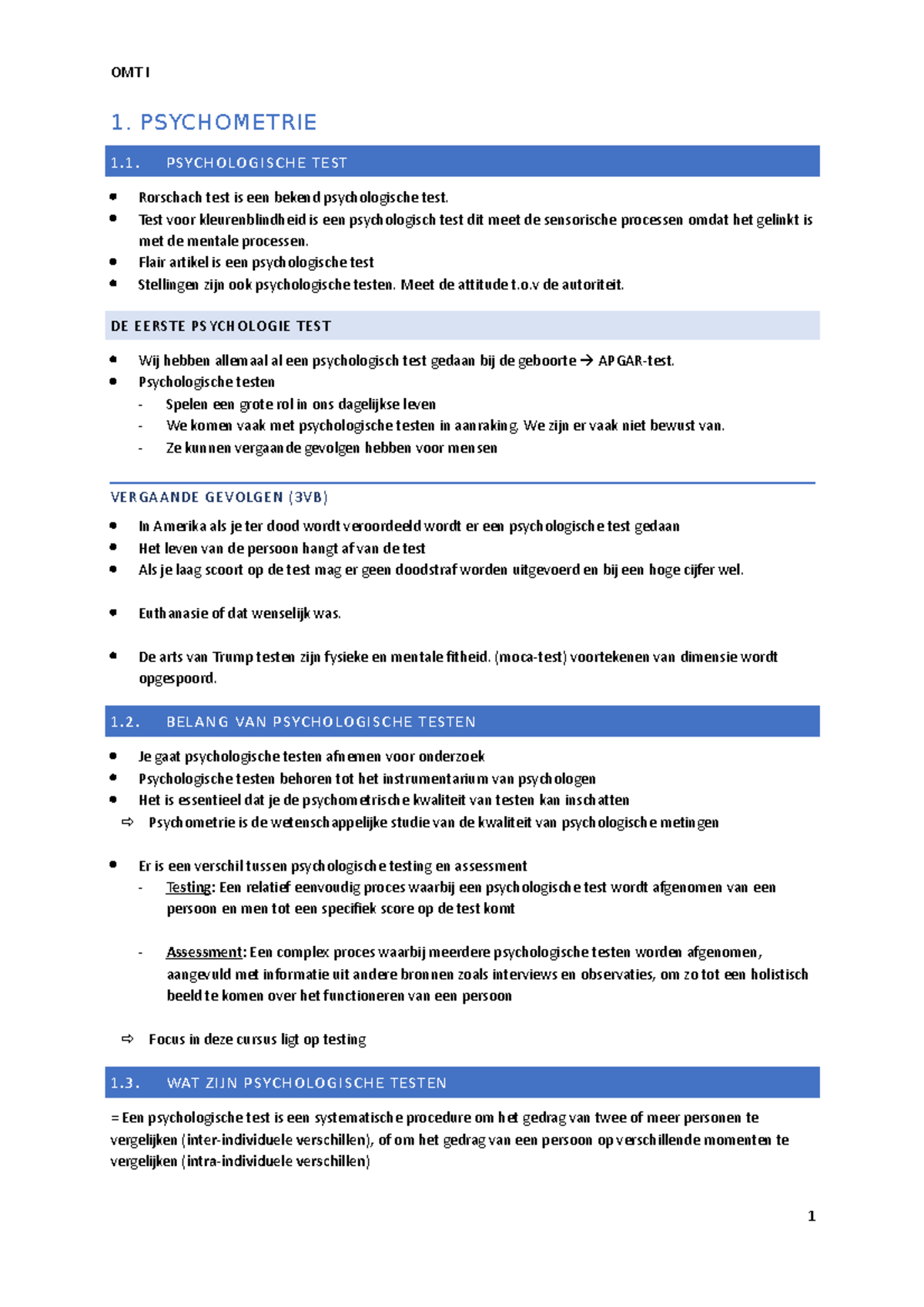 Psychometrie les 1 - jlicvidshovj kj omiucj ksdgy - 1. PSYCHOMETRIE 1 ...