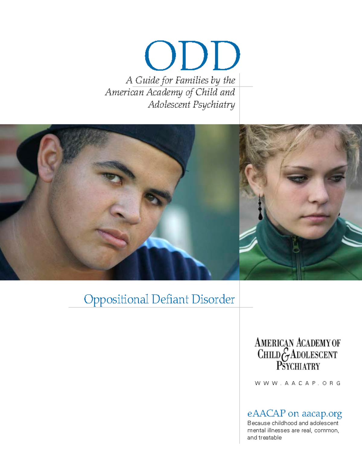 Odd - Psychology - A Guide for Families by the American Academy of ...