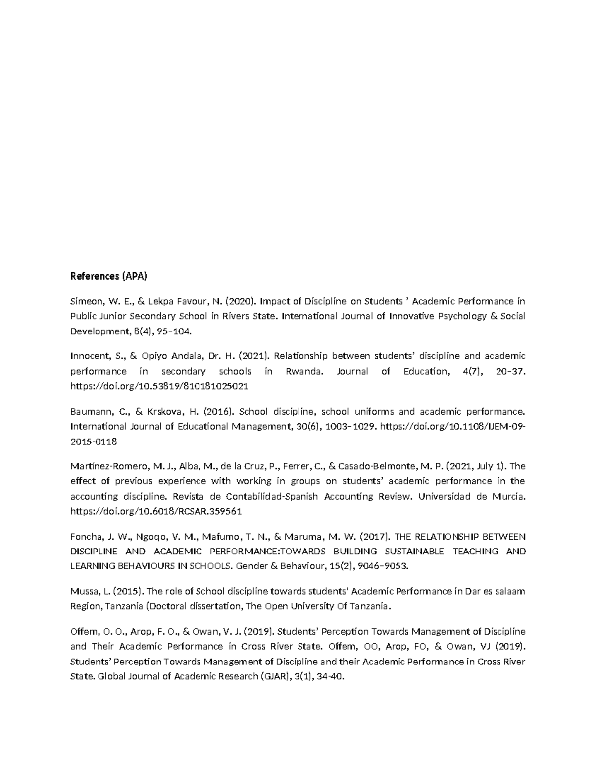 RRL-Foreign-studies - i dont anything know about this - References (APA ...