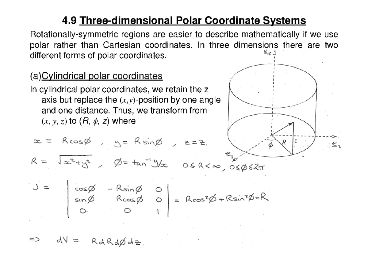 4.9-4.10 (HO L15) 3D polar coordinates, 3D sketching - 4 Three ...