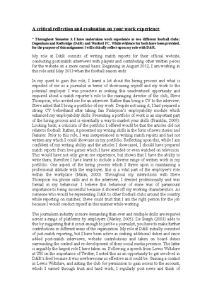 Clinical Placement Reflective Essay-final - Introduction This essay ...