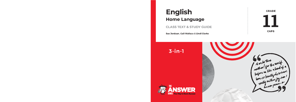 Gr 11 English HL 3 in 1 Extracts - 11 ####### GRADE ####### CAPS ...