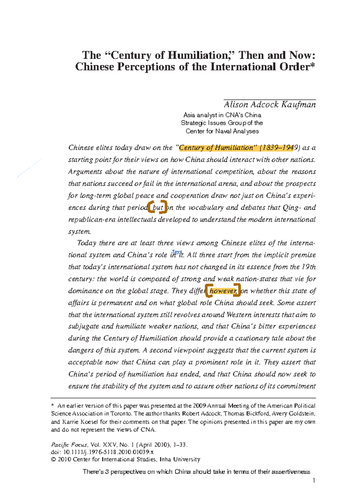 Part 2 china analysis - The “Century of Humiliation,” Then and Now ...