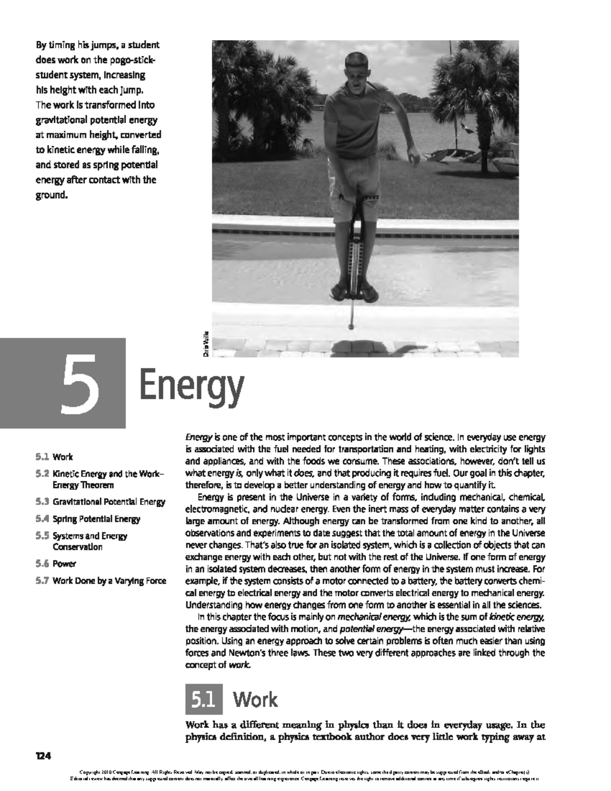 Reading 4 A - Energy - Copyright 2010 Cengage Learning. All Rights ...