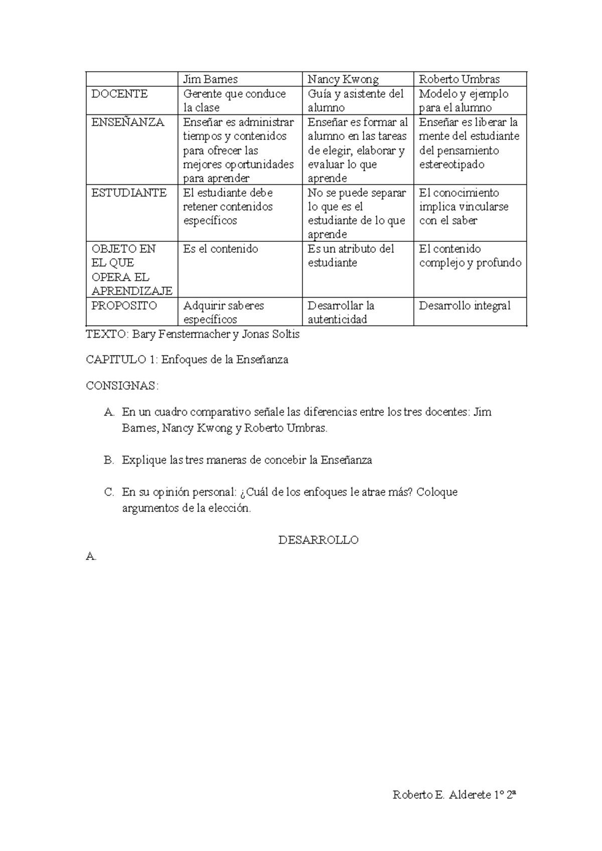 Enfoques de la enseñanza parcial - Jim Barnes Nancy Kwong Roberto ...