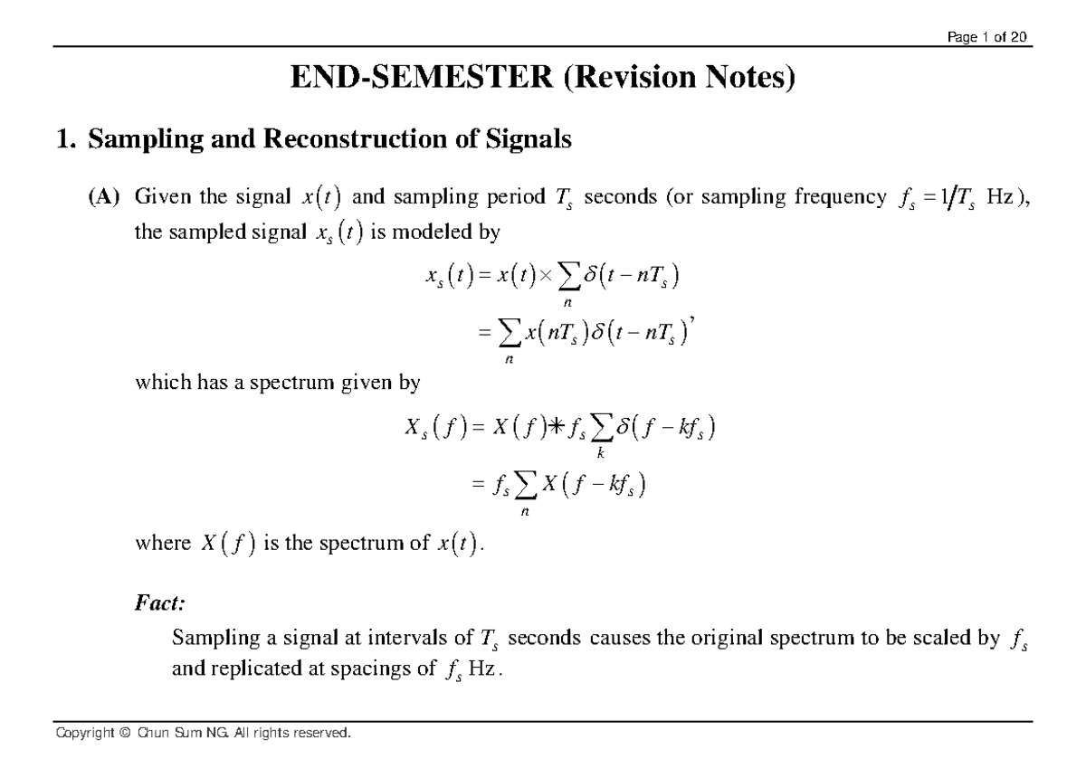 % End-Semester Pt-2 Revision Notes - END-SEMESTER (Revision Notes ...