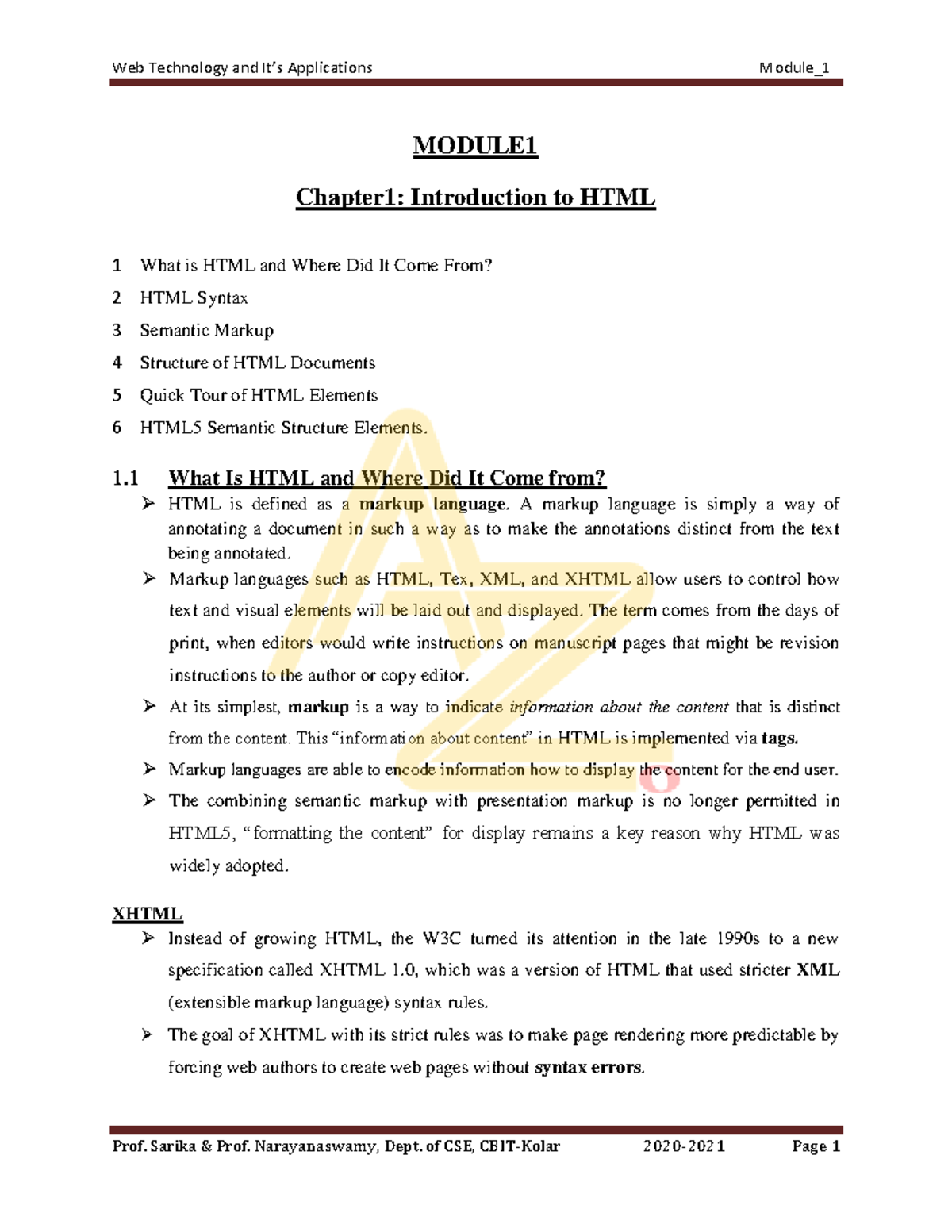 Web Technology unit 1 - okok bro - MODULE Chapter1: Introduction to ...