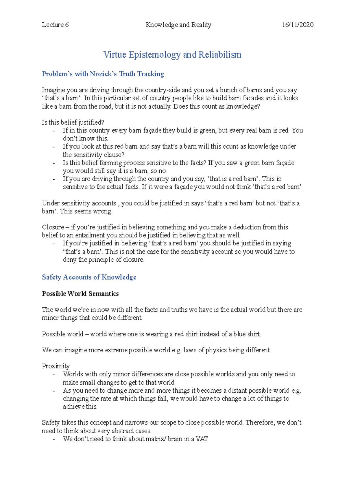 Virtue Epistemology and Reliabilism - Virtue Epistemology and ...