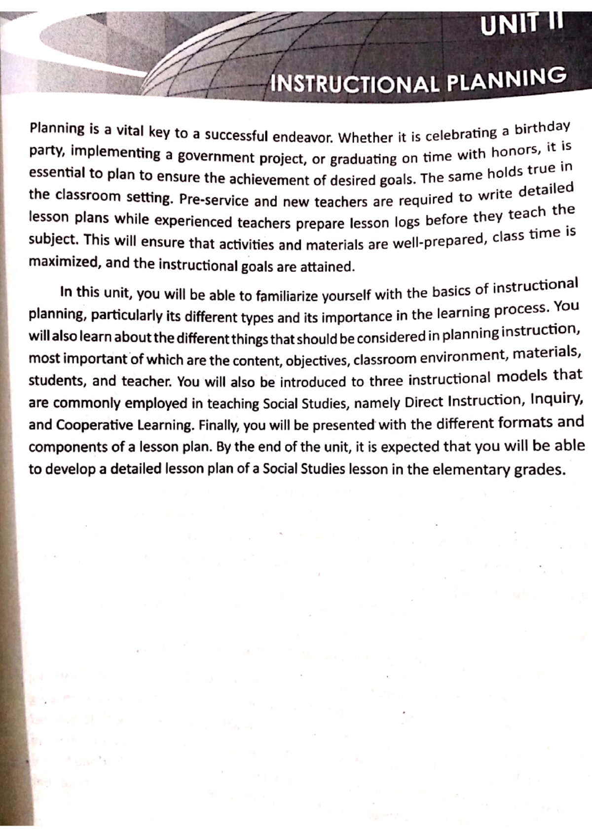 Instructional-Planning-Sept.-11 - Science, Technology and Society - Studocu