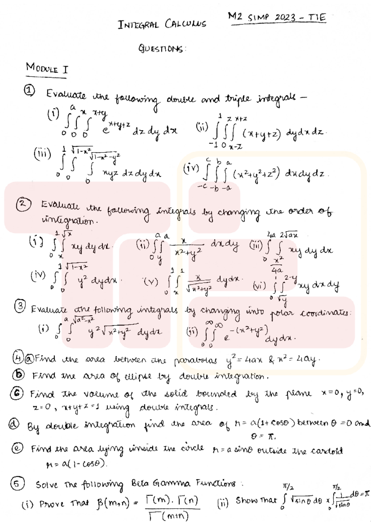 M2 ( simp) important questions - SIMP Problem types for Mathemetics- 4 ...