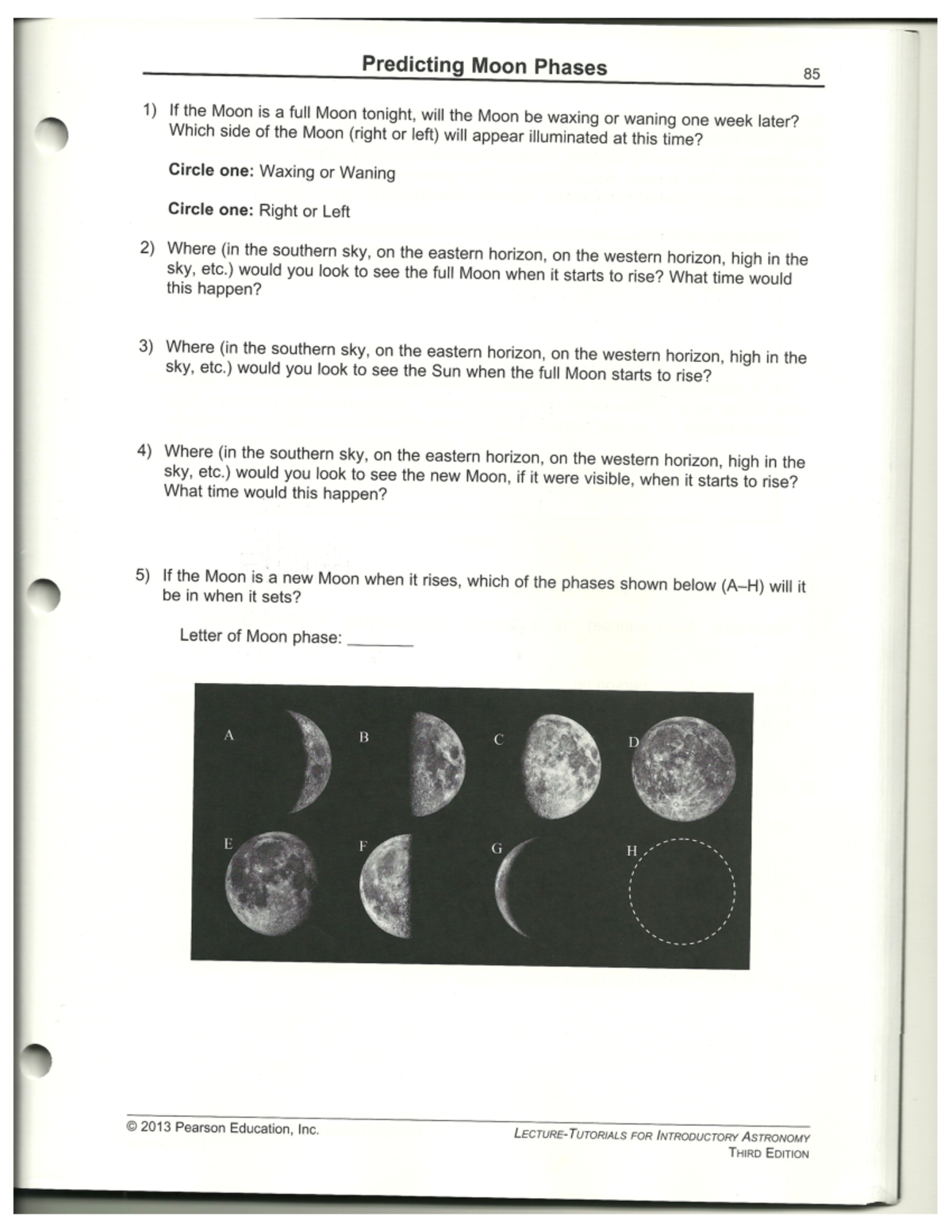 Lesson 3 Predicting Moon Phases - AST 103 - Studocu