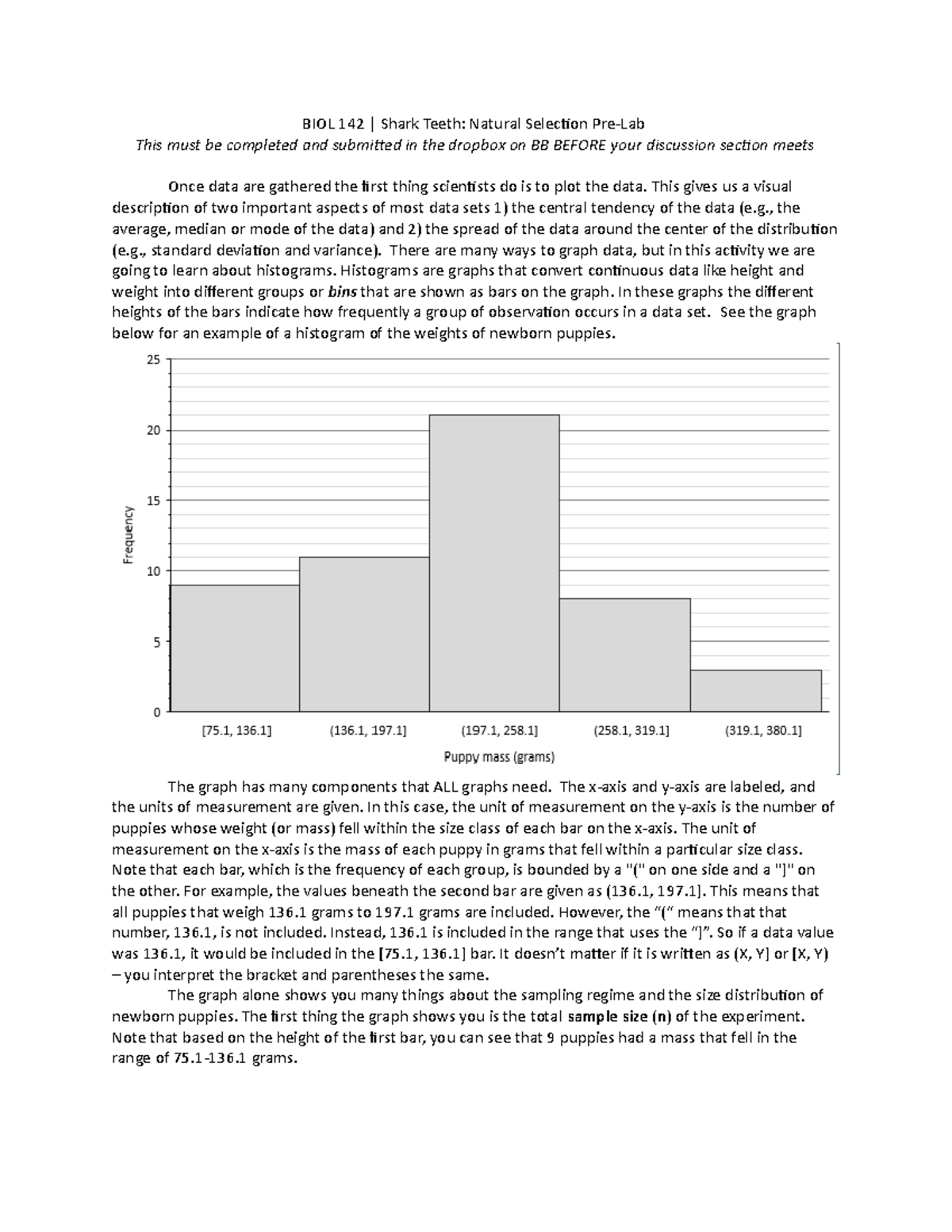 Shark Teeth Pre Lab 2 - BIOL 142 | Shark Teeth: Natural Selection Pre ...
