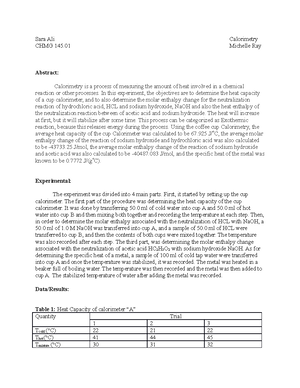 Gen and Analytical Chem - Measurement - Lecture 1/Ch. 0 Measurement ...